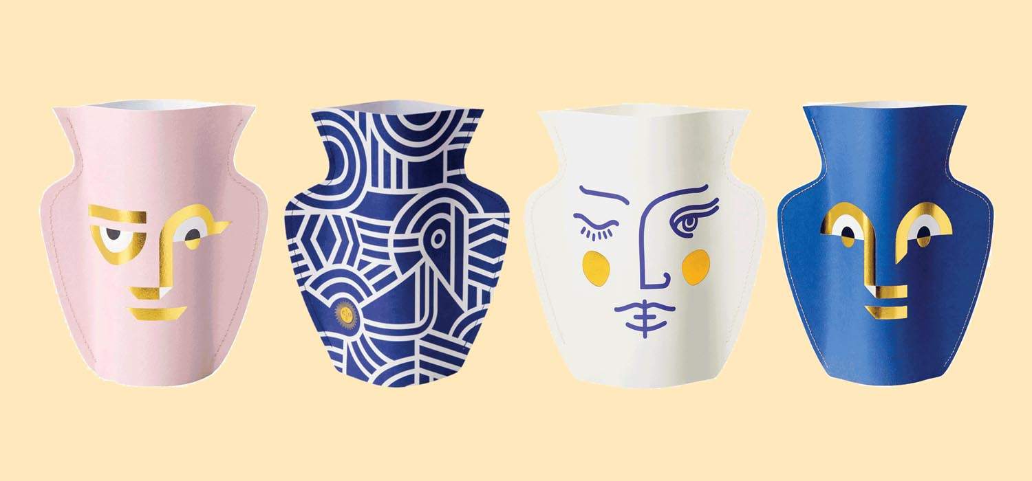 Paper Vases by Octaevo for Easy Flower Arrangements