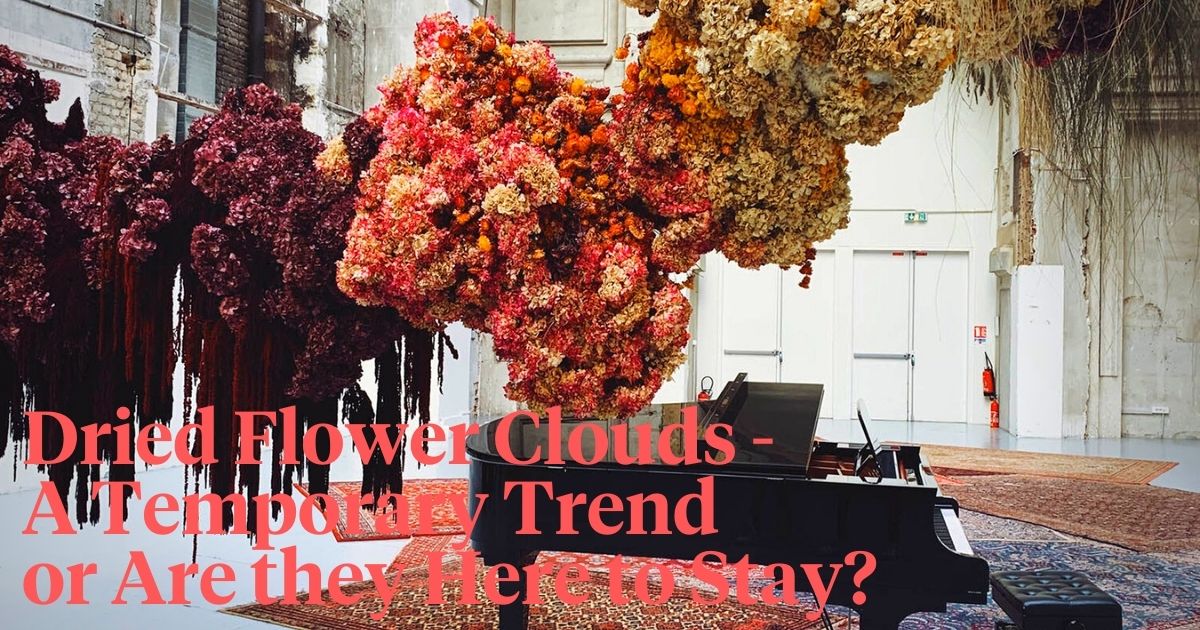 In the Clouds with Dried Flower Installations - Article onThursd
