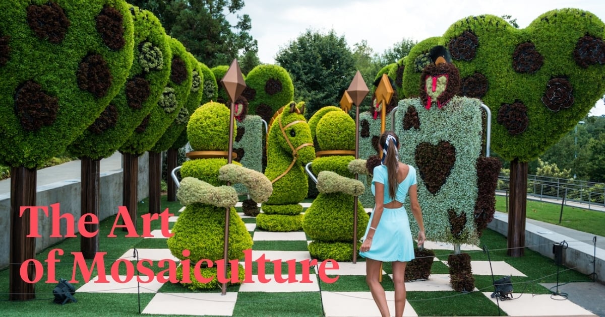 Atlanta Botanical Garden Mosaiculture Sculptures