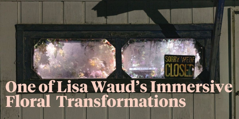 Latest Floral Installation at Party Store by Lisa Waud