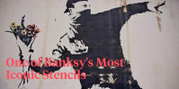 The Meaning Behind Banksy's 'Rage, the Flower Thrower'