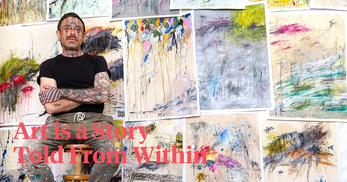 Exquisite Abstract Floral Paintings by Kyte Tatt