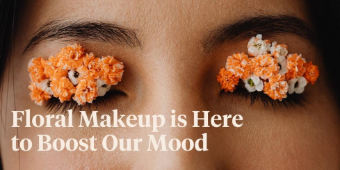 Creative Floral Makeup Look to Try This Season in 2024