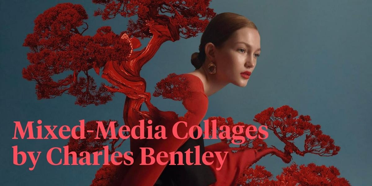 Charles Bentley Fuses Fashion and Flora in Surreal Art