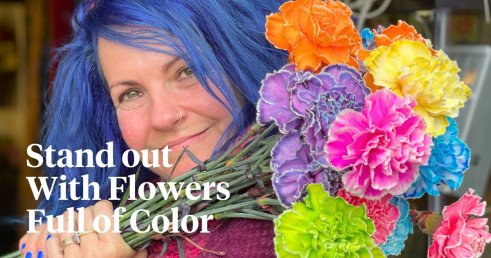 Dyeing Flowers for Much More Beautiful Results in Bouquets