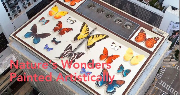 Mantra’s Butterfly Rooftop Mural Crowns Miami Skyline