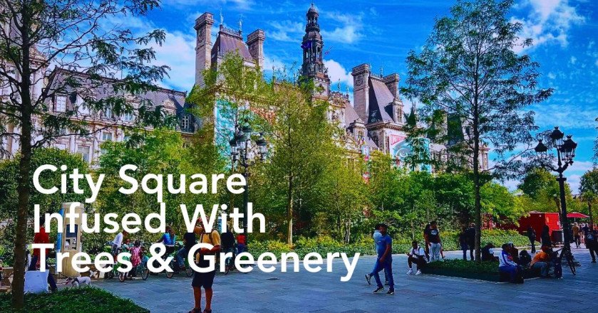 Urban Forest Gives Hôtel de Ville Paris Parvis a Green Canopy